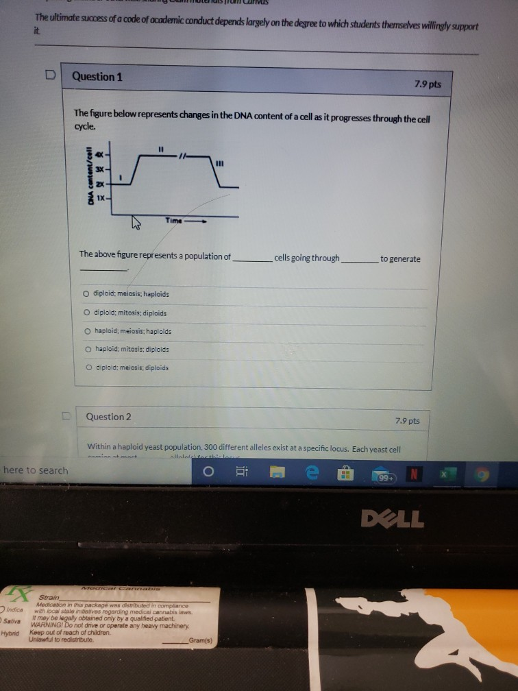 Solved The figure below represents changes in the DNA | Chegg.com