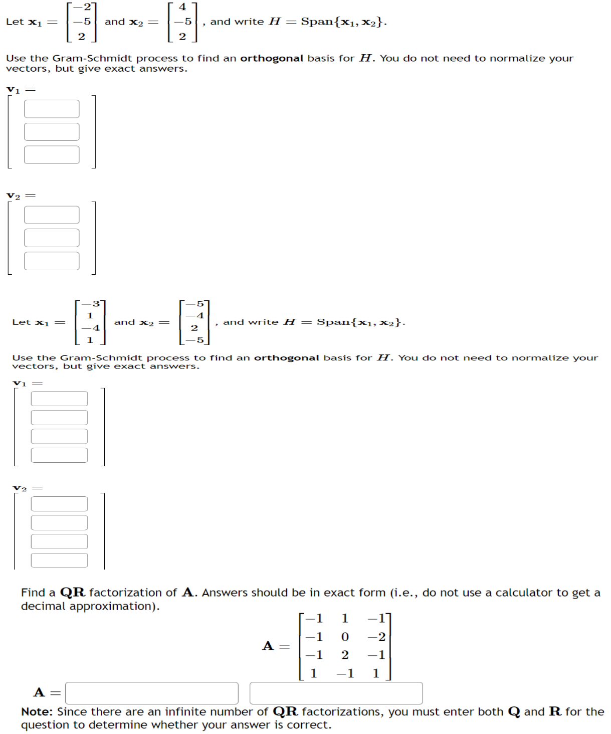 Solved Applied Linear Algebra. PLEASE I NEED ALL! | Chegg.com