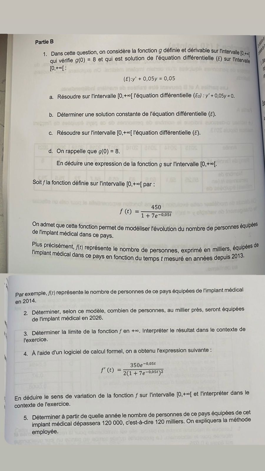 Solved donner moi la solution de cet exercice svp | Chegg.com