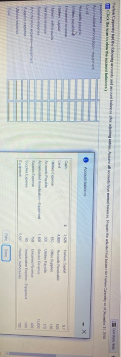 Solved T13-4 (similar to) Harem Coperty had the flowing | Chegg.com