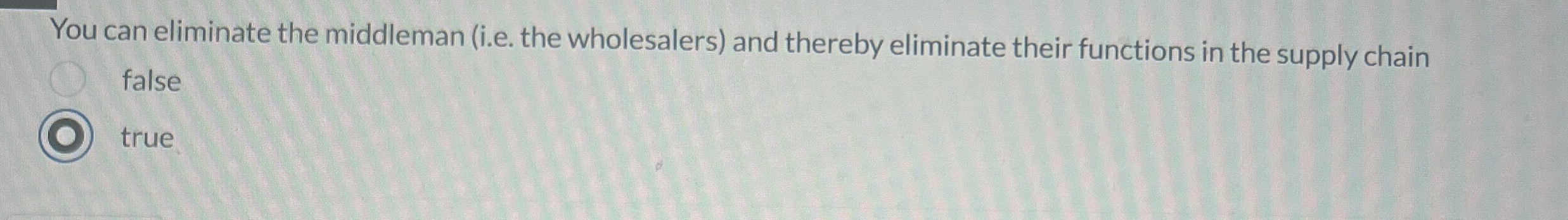 Solved You can eliminate the middleman (i.e. ﻿the | Chegg.com