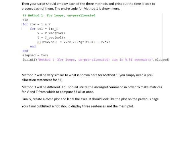 Solved Section 2: Stopping distance (vectorization to | Chegg.com