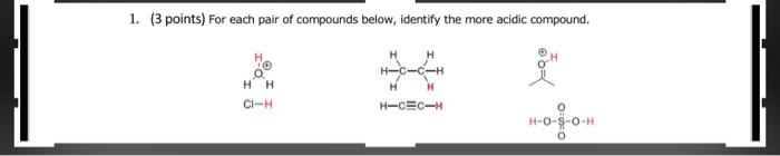 Solved 1. (3 points) For each pair of compounds below, | Chegg.com