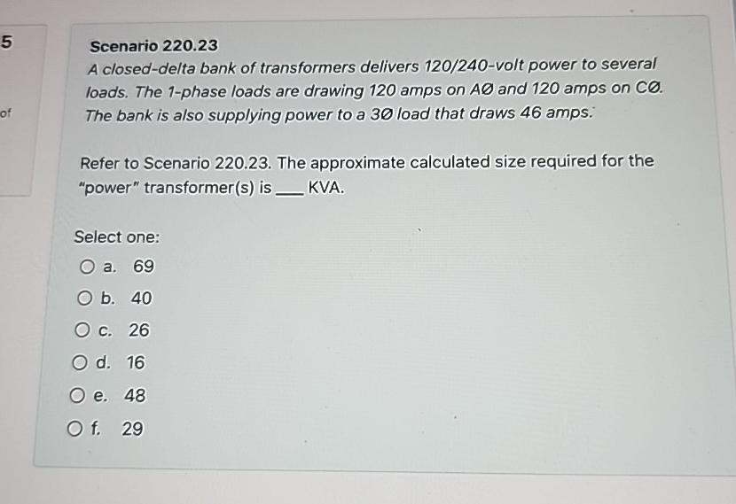 Solved 5\\nScenario 220.23\\nA closed-delta bank of | Chegg.com