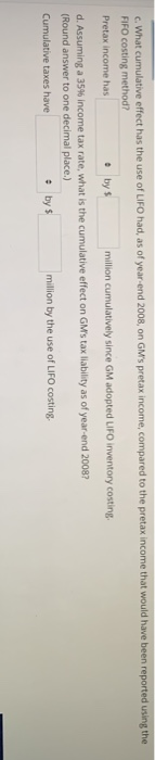 Solved Analyzing Inventory Footnote Disclosure General | Chegg.com