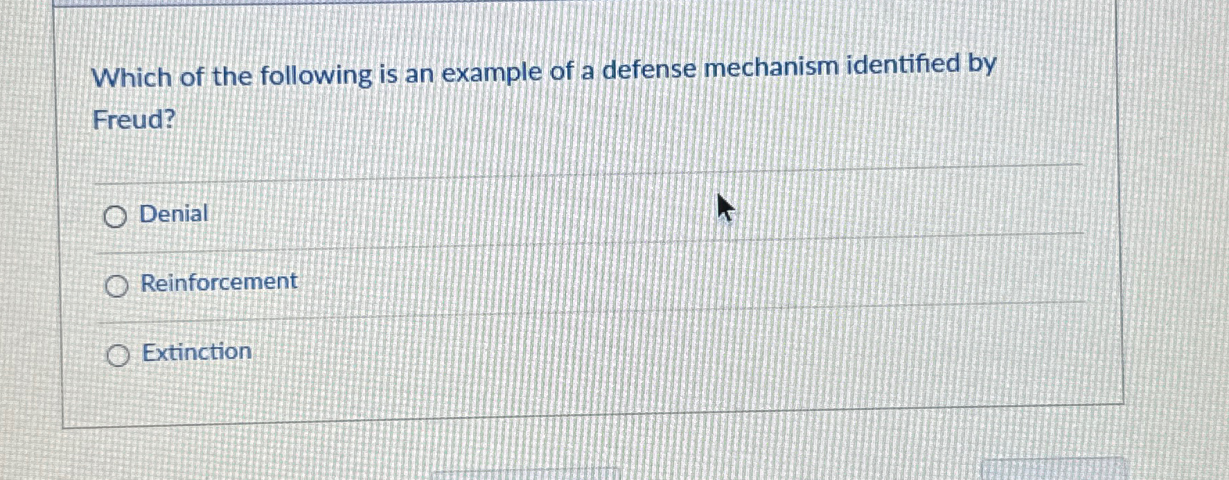 Solved Which of the following is an example of a defense | Chegg.com