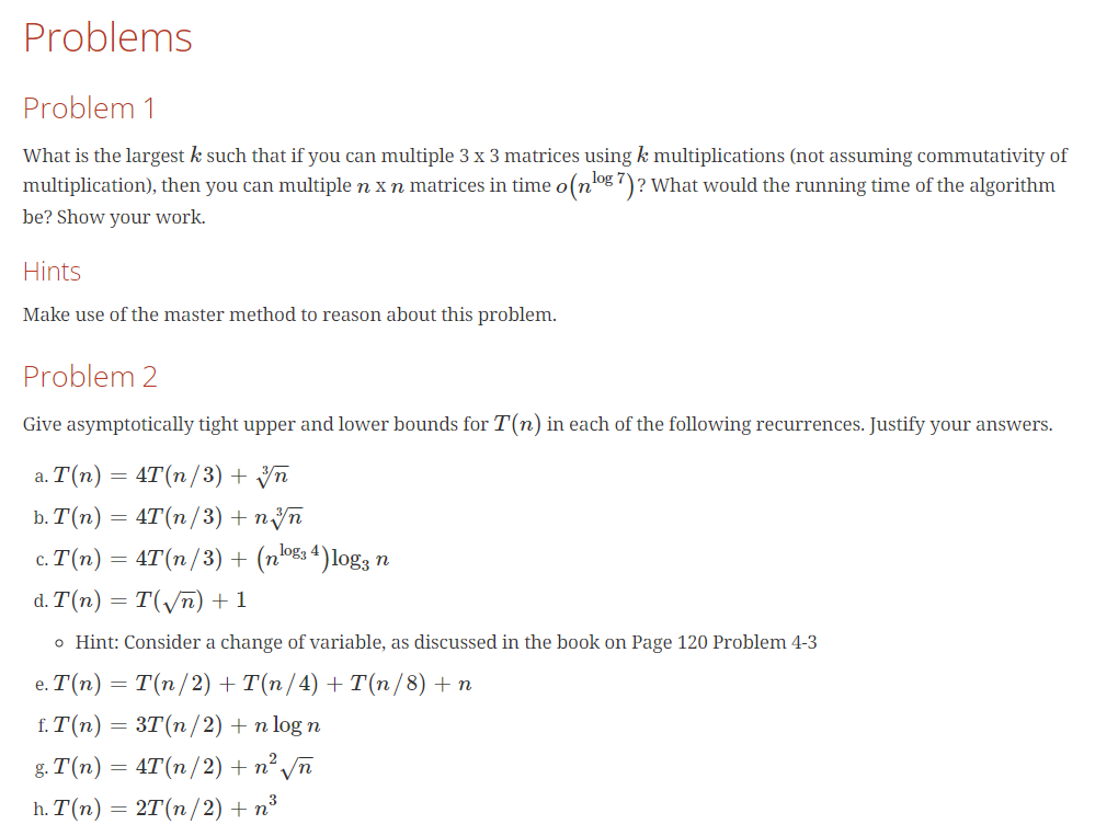 Solved Problem 1What is the largest k ﻿such that if you can | Chegg.com