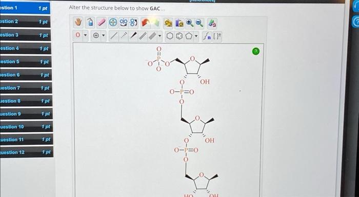 Solved Alter the structure below to show GAC. Im confused as | Chegg.com