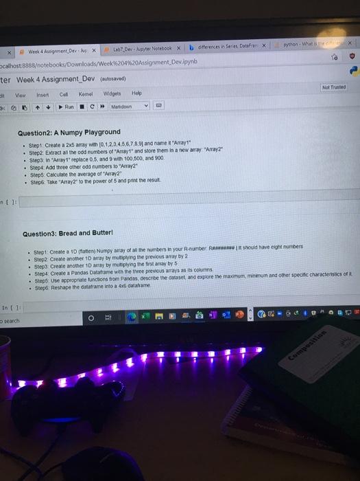 Solved python - What Week 4 Asegment Dep. X Lab Dever | Chegg.com