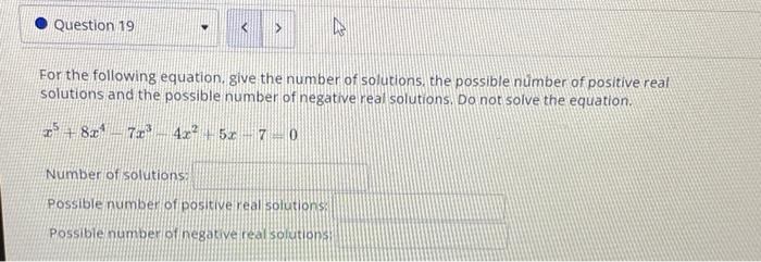 Solved For the following equation, give the number of | Chegg.com