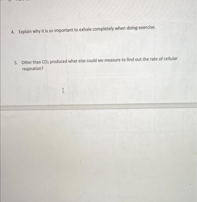 Solved Lab: Bromothymol blue: Effect of exercise on cellular | Chegg.com