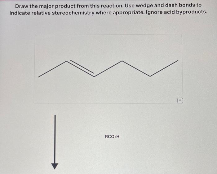 Solved Draw one of the two enantiomers of the major product | Chegg.com