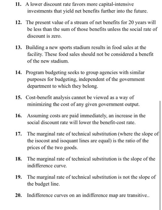 Solved 1. A cost-effective program mix is one that | Chegg.com