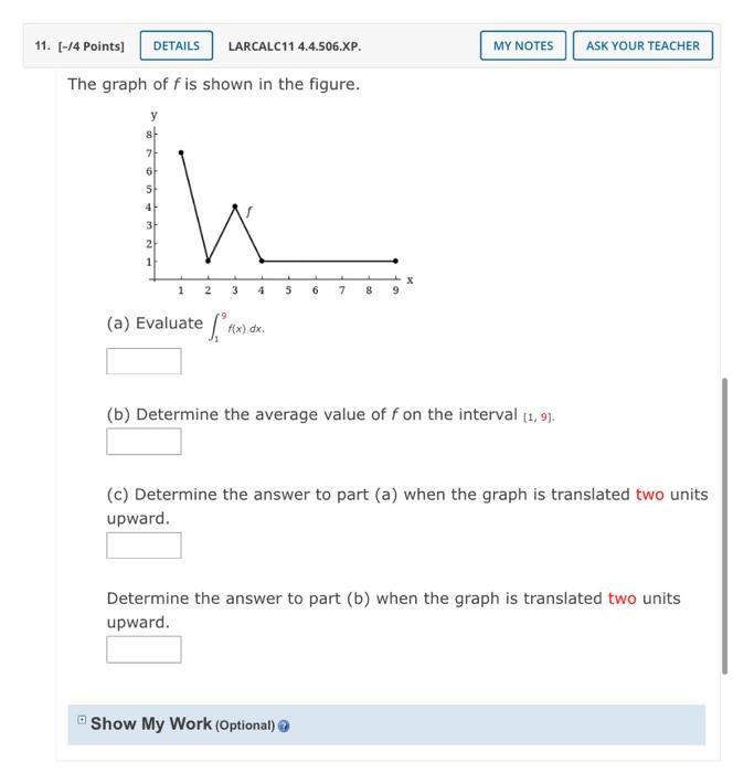 Solved 11. [-14 points) DETAILS LARCALC11 4.4.506.XP. MY | Chegg.com Solved 11. [-14 points) DETAILS LARCALC11 4.4.506.XP. MY | Chegg.com