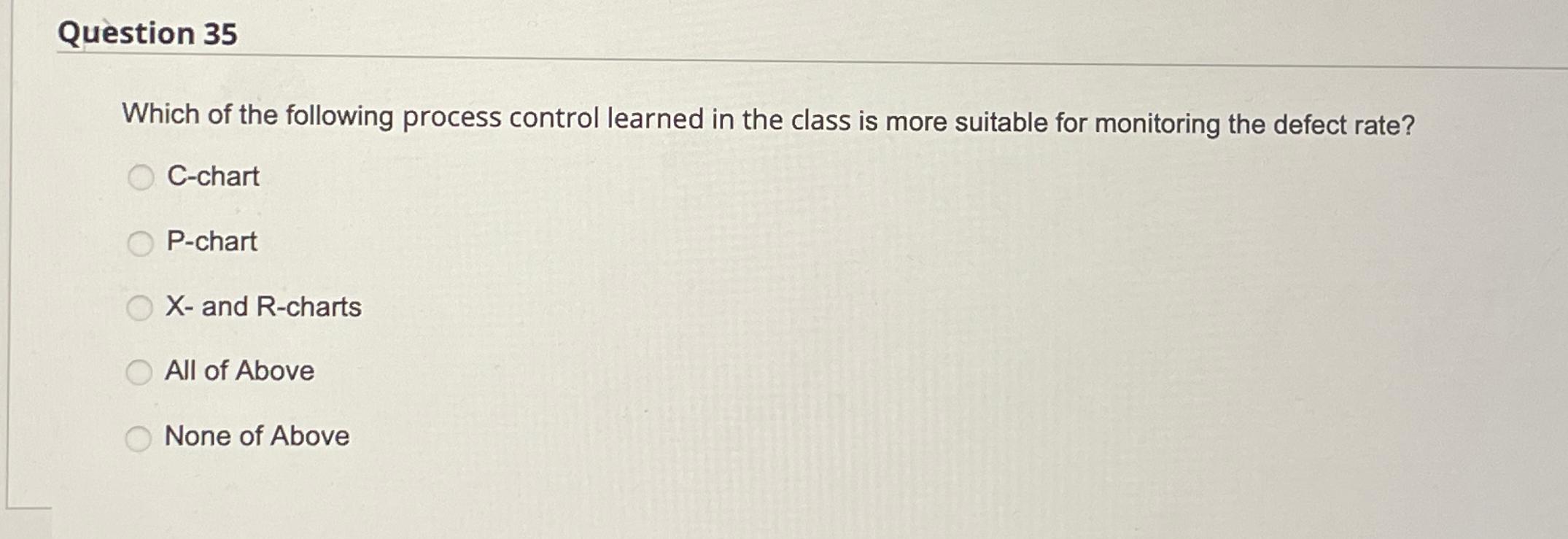 Solved Question 35Which of the following process control | Chegg.com