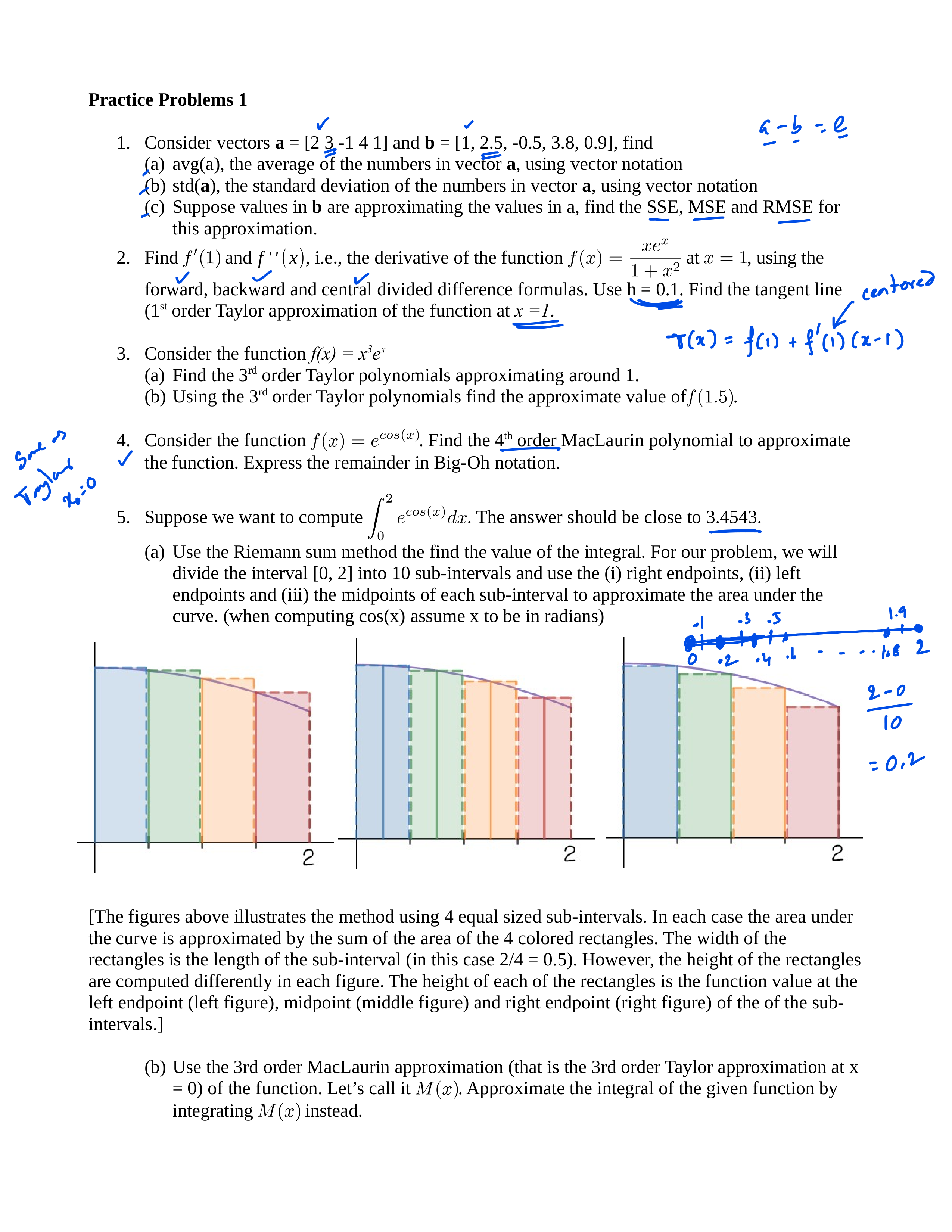 Solved Practice Problems 1Consider vectors a=[23-141] ﻿and | Chegg.com