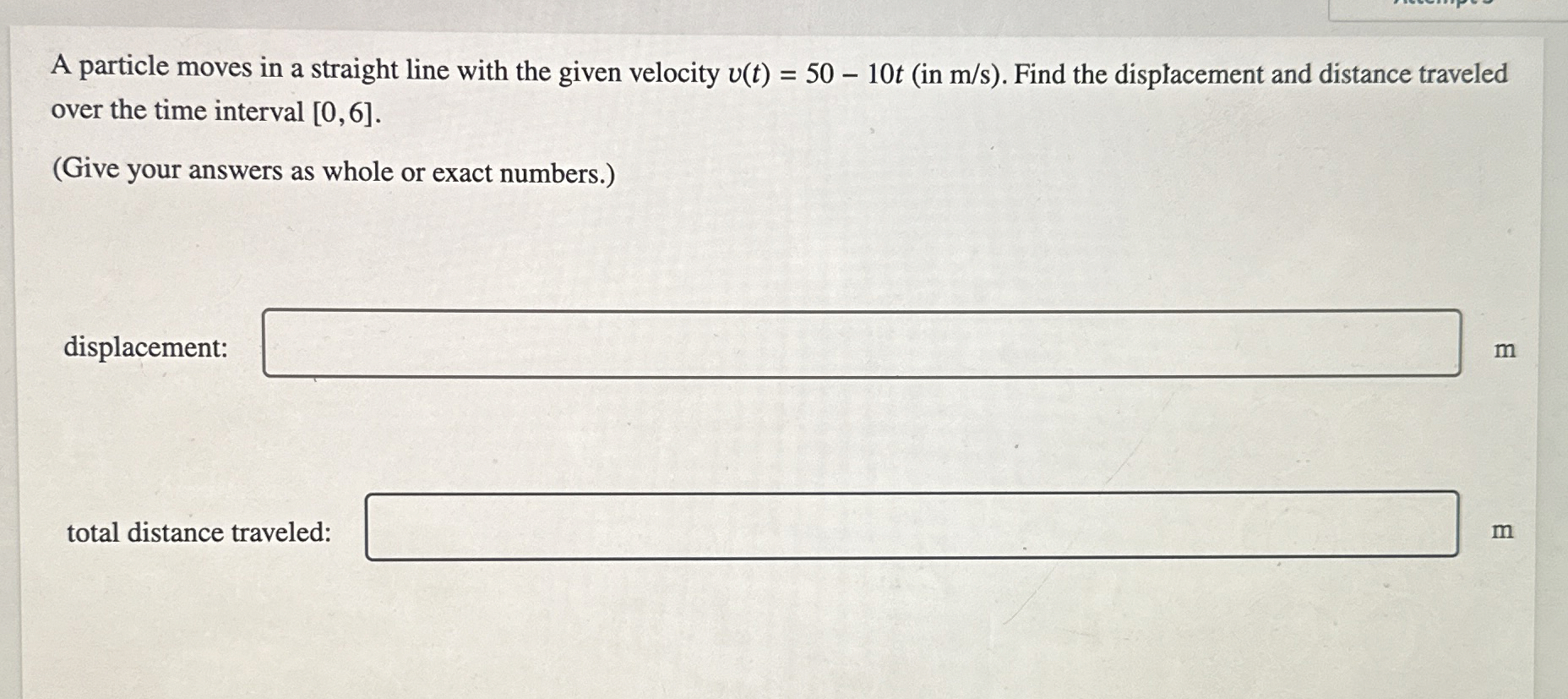 Solved A particle moves in a straight line with the given | Chegg.com