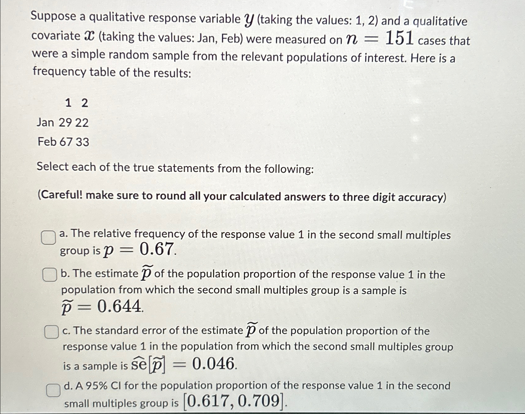 Solved Suppose a qualitative response variable y (taking the | Chegg.com