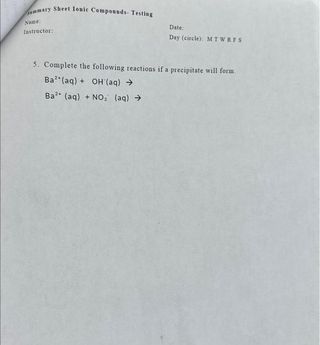 Solved Results for unknown samples Questions (5) 1. Use the | Chegg.com