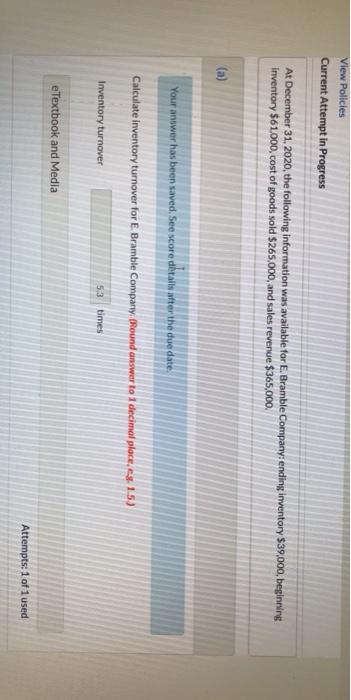 Solved View Policies Current Attempt in Progress At December | Chegg.com