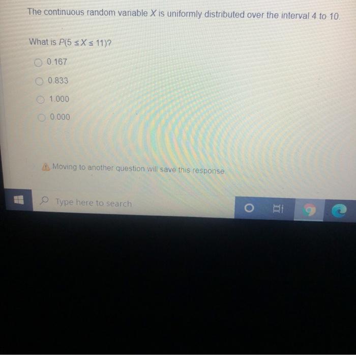 Solved The continuous random variable X is uniformly | Chegg.com