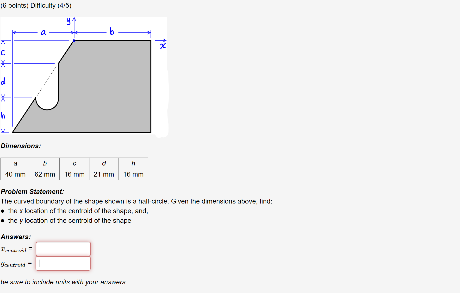 Solved (6 ﻿points) ﻿Difficulty (4/5)Dimensions:Problem | Chegg.com