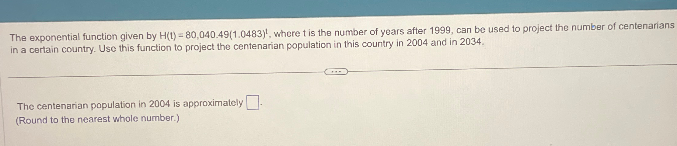 Solved The exponential function given by | Chegg.com