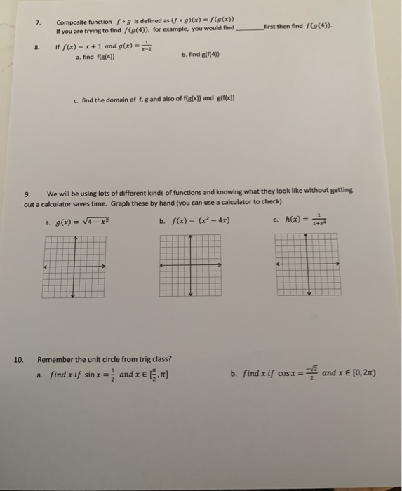 Solved 7. first then find f(g()). Composite function fog is | Chegg.com