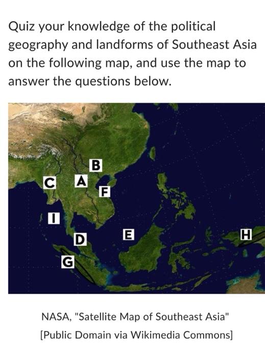 Solved Quiz your knowledge of the political geography and | Chegg.com