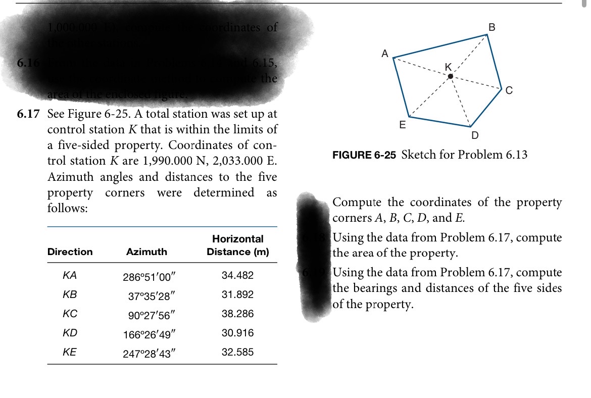 Solved 6.16 6.15 ,6.17 ﻿See Figure 6-25. ﻿A total station | Chegg.com