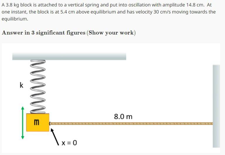Solved A)Determine the angular frequency of the oscillation. | Chegg.com