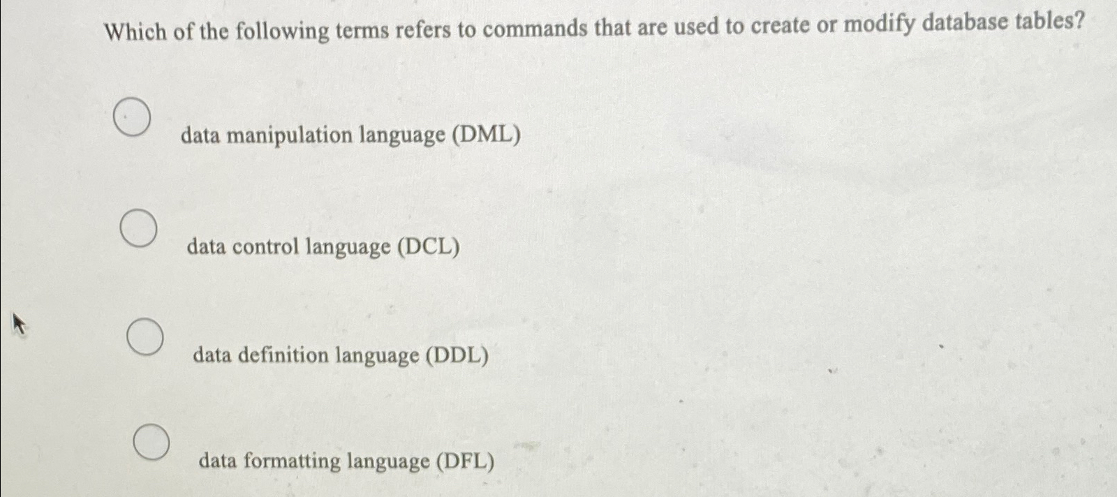 Solved Which of the following terms refers to commands that | Chegg.com