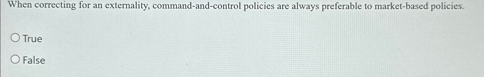 Solved When correcting for an externality, | Chegg.com