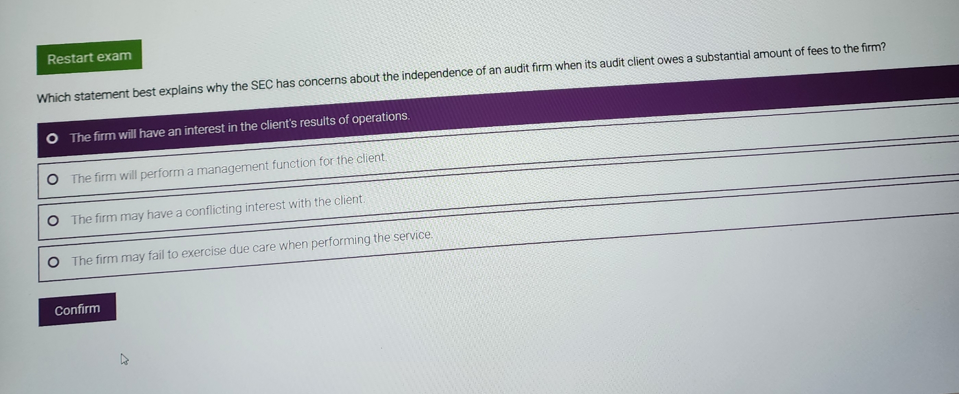Solved Which statement best explains why the SEC has | Chegg.com