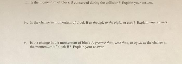 Solved 1. Consider the collision between two blocks shown in | Chegg.com