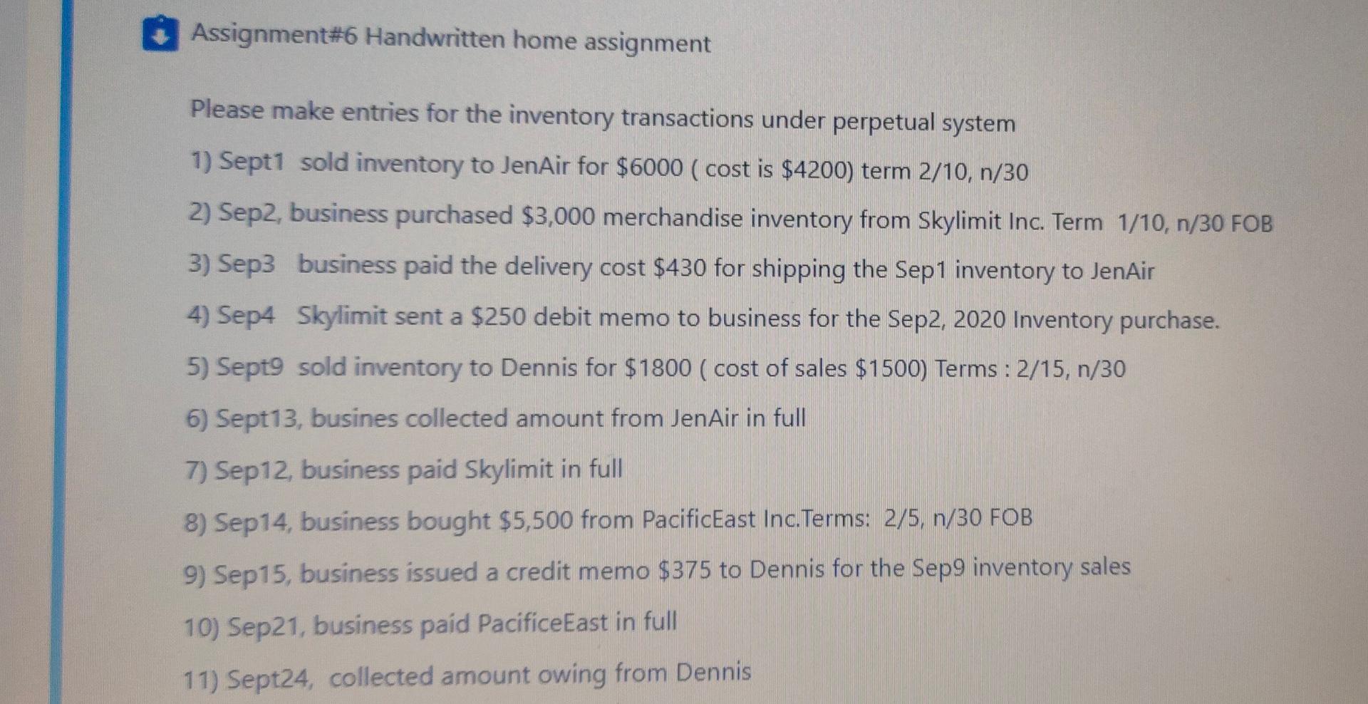 Solved Assignment#6 Handwritten home assignment Please make | Chegg.com