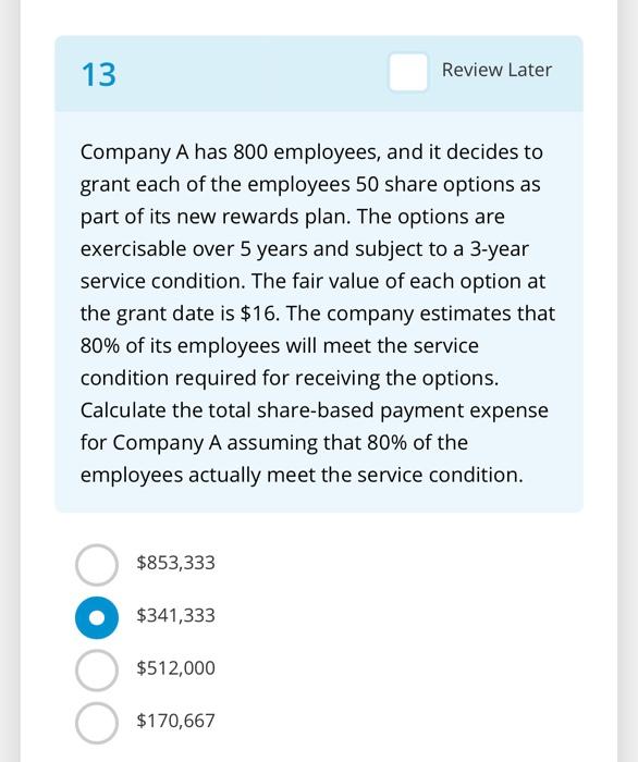 Solved 8 Review Later Company Inc. enters into a 10-year | Chegg.com