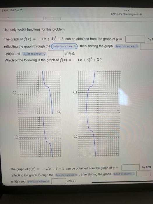 Solved Use only toolkit functions for this problem. The | Chegg.com