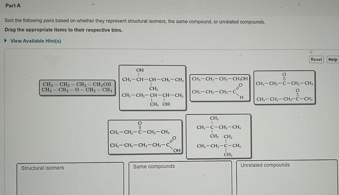 Solved Part A Give the IUPAC name for the following | Chegg.com