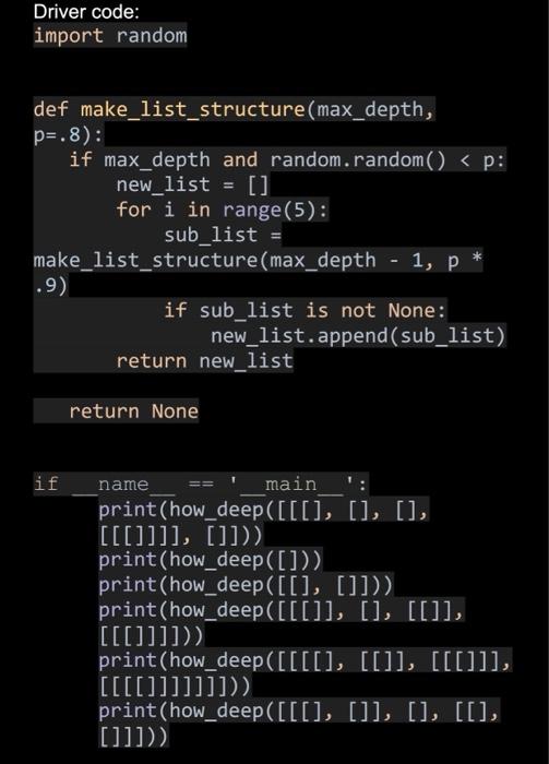 Solved Write a recursive function: def | Chegg.com