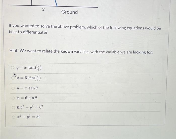 Solved Consider the following problem: A 6 meter long ladder | Chegg.com