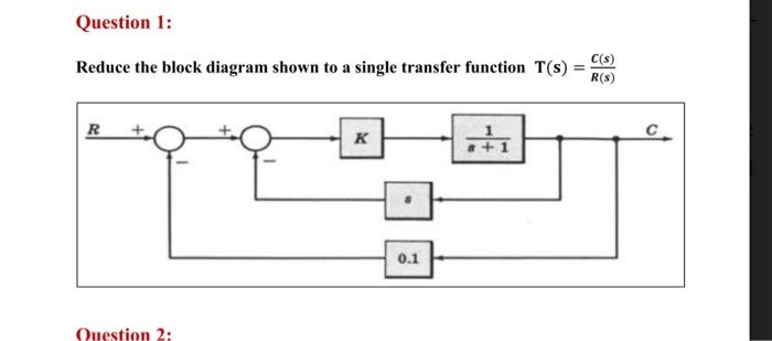 Solved Reduce the block diagram shown to a single transfer | Chegg.com
