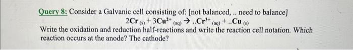 Solved Query 6: Explain following cell notation for a | Chegg.com