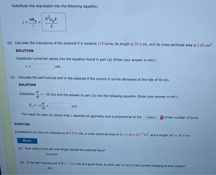 Solved Substitute this expression into the following | Chegg.com