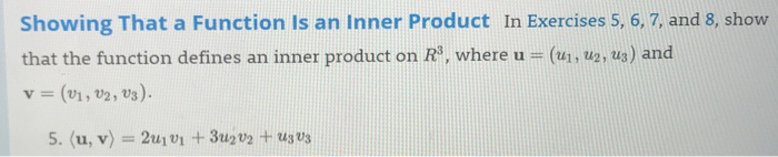 Solved Showing That a Function is an Inner Product In | Chegg.com