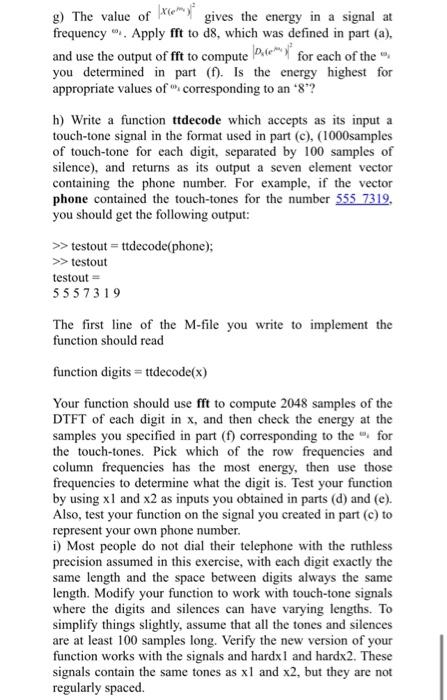 Solved This exercise will teach you how the touch-tone | Chegg.com