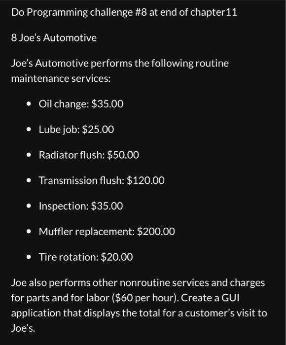 Solved Do Programming challenge \#8 at end of chapter11 8 | Chegg.com