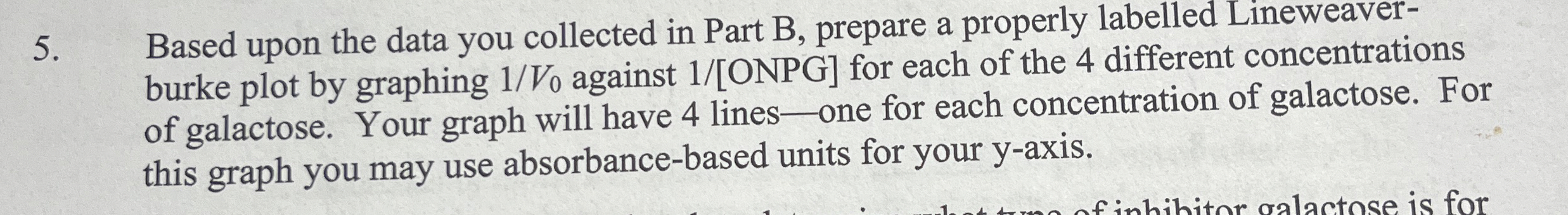 Solved Based upon the data you collected in Part B, ﻿prepare | Chegg.com