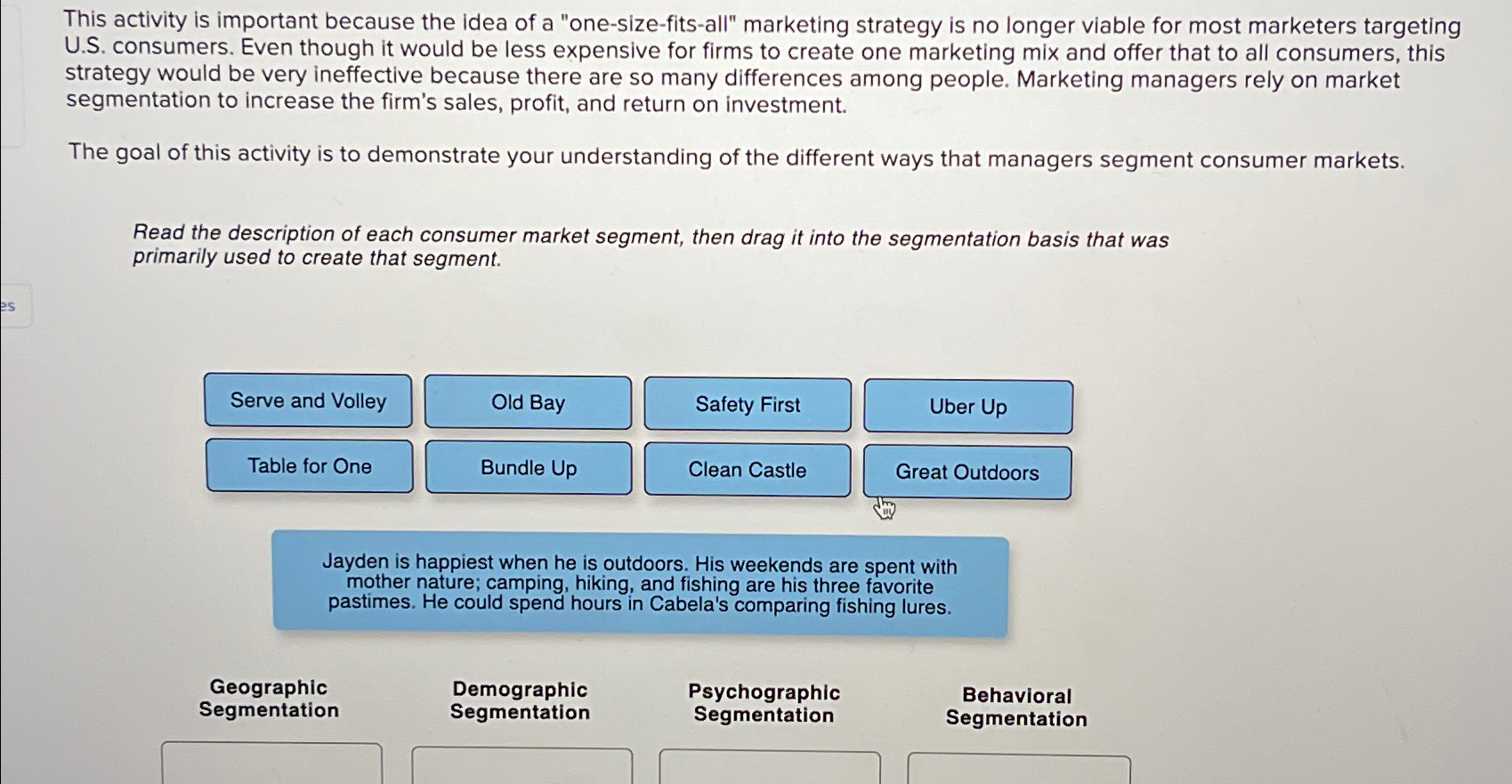 Solved This activity is important because the idea of a | Chegg.com