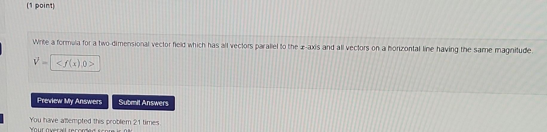 Solved Write a formula for a two-dimensional vector field | Chegg.com